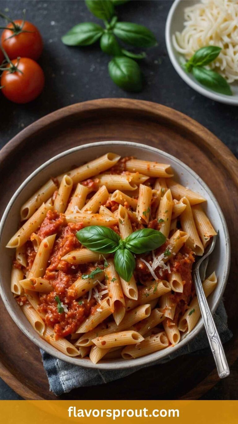 Penne Pasta With Easy Marinara Flavor Sprout