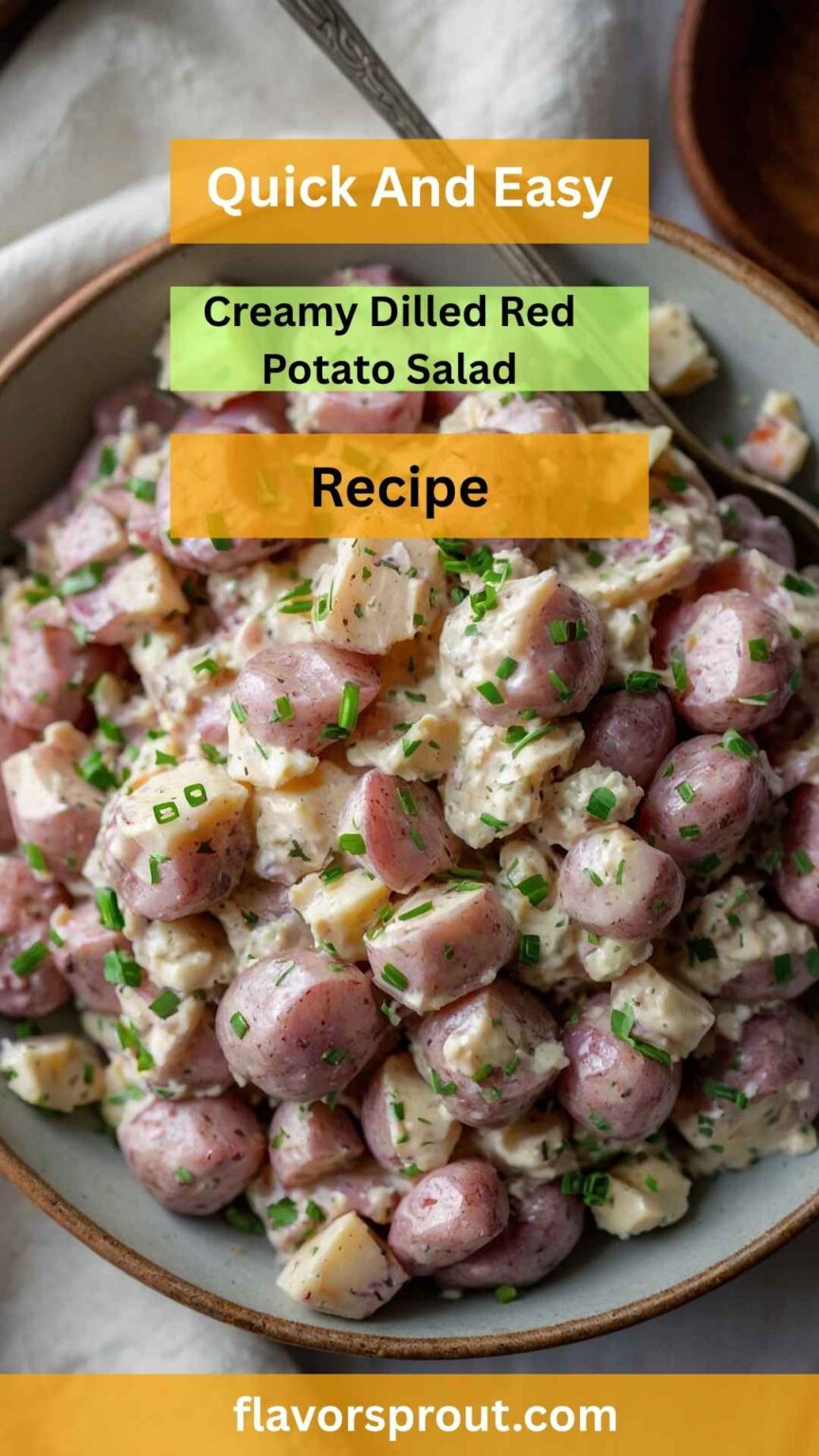 Creamy Dilled Red Potato Salad - Flavor Sprout